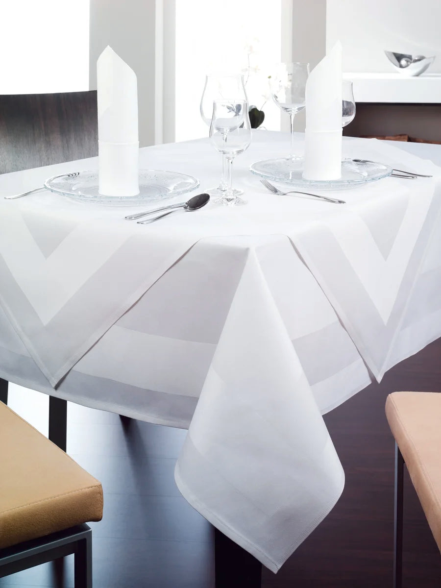Linge de table Madeira, 100 % coton, bordure satinée sur 4 côtés, 40 x